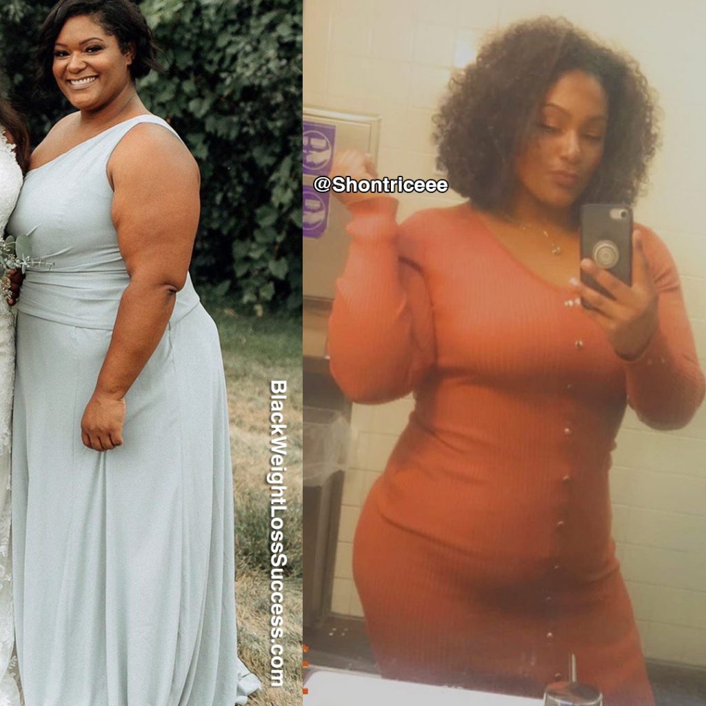 Domonique lost 92 pounds - Black Weight Loss Success