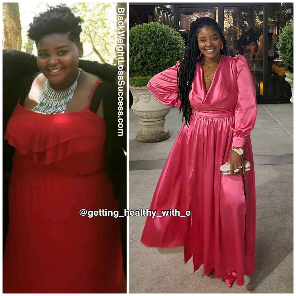 Erna lost 96 pounds | Black Weight Loss Success