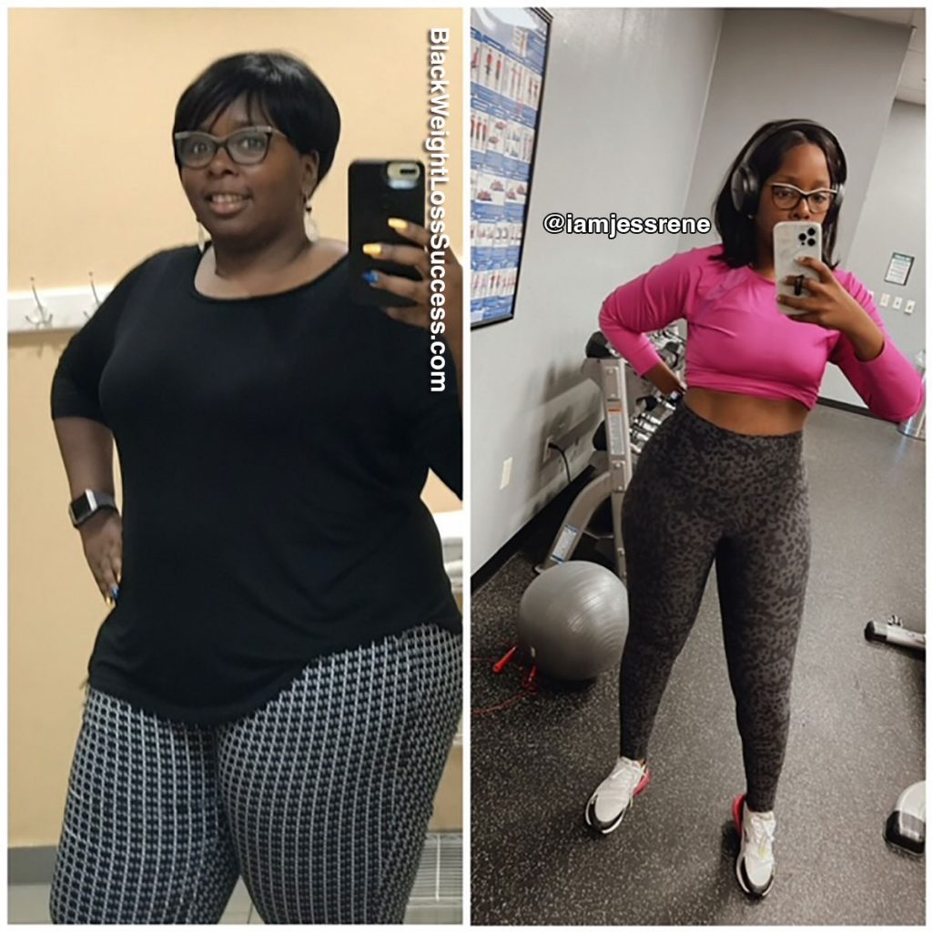 Jessica lost 168 pounds - Black Weight Loss Success
