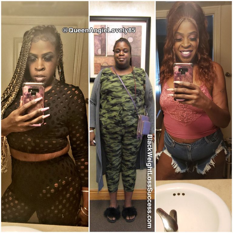 Angelica lost 152 pounds - Black Weight Loss Success