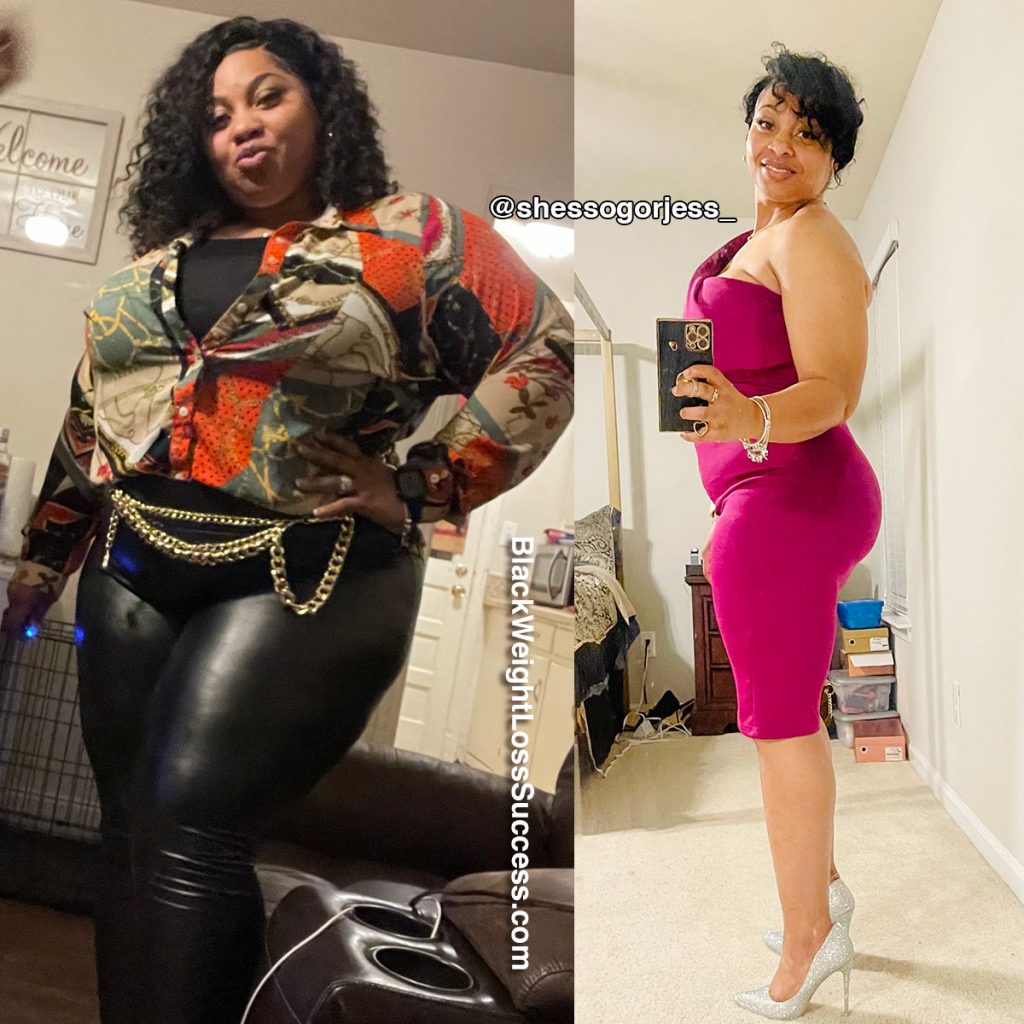 Jessica lost 141 pounds - Black Weight Loss Success
