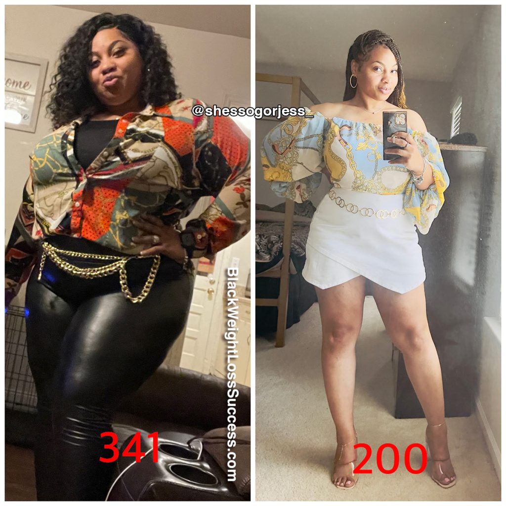 Jessica lost 141 pounds - Black Weight Loss Success