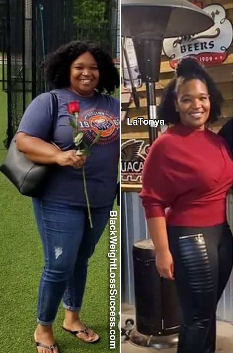 LaTonya lost 77 pounds - Black Weight Loss Success