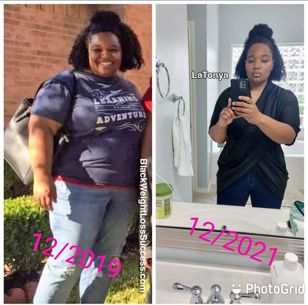 LaTonya lost 77 pounds - Black Weight Loss Success