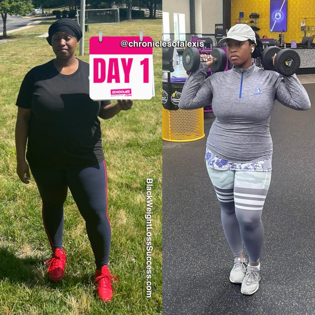 Alexis lost 65 pounds - Black Weight Loss Success