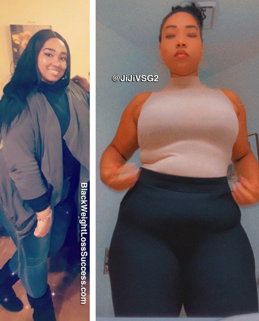 Jilissa lost 84 pounds - Black Weight Loss Success