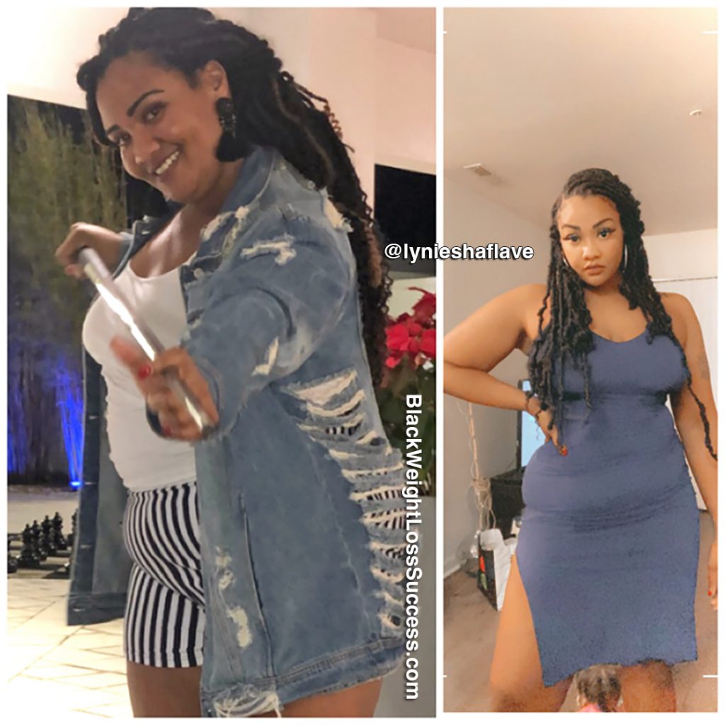 Lyniesha lost 104 pounds - Black Weight Loss Success