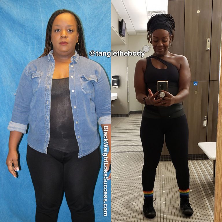 Tangie lost 75 pounds - Black Weight Loss Success