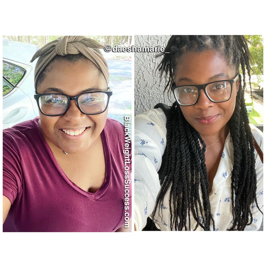 Daesha lost 82 pounds - Black Weight Loss Success