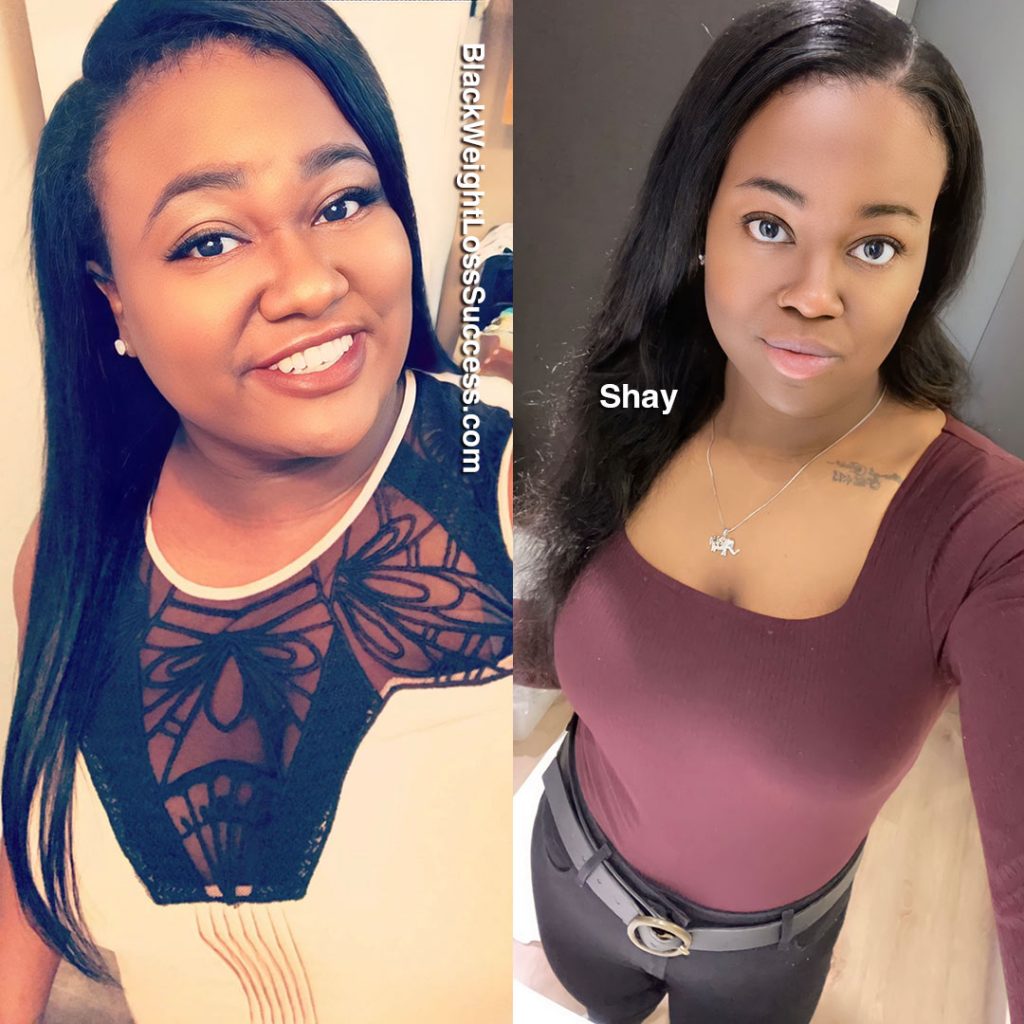 Shay lost 95 pounds - Black Weight Loss Success