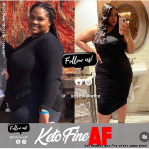 Taylor lost 55 pounds - Black Weight Loss Success