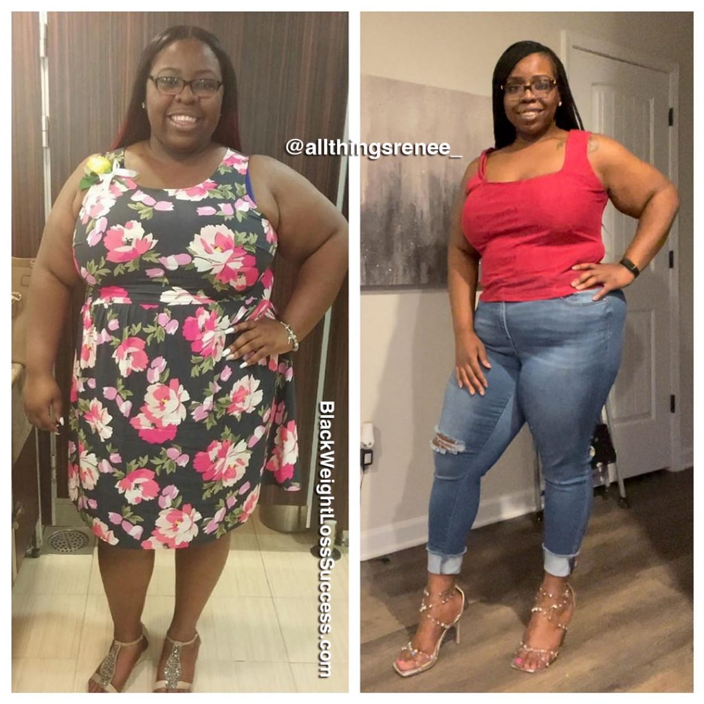 Renee lost 103 pounds - Black Weight Loss Success