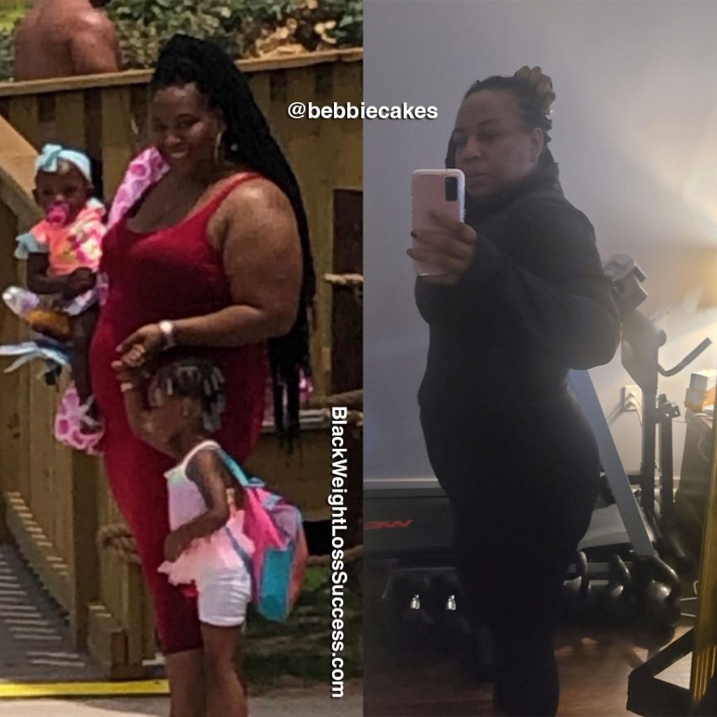 Ebonie lost 46 pounds - Black Weight Loss Success