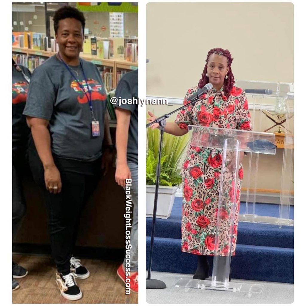 Joshlyn lost 52 pounds - Black Weight Loss Success