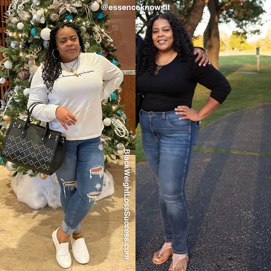 Essence lost 29 pounds - Black Weight Loss Success