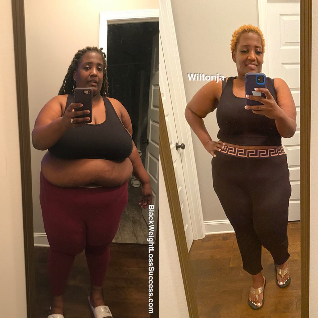 Wiltonja lost 130 pounds - Black Weight Loss Success