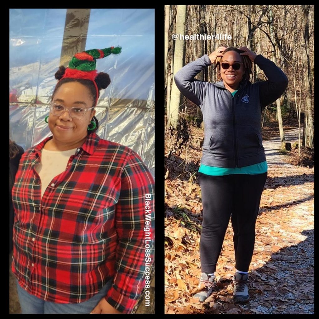Dana lost 58 pounds - Black Weight Loss Success