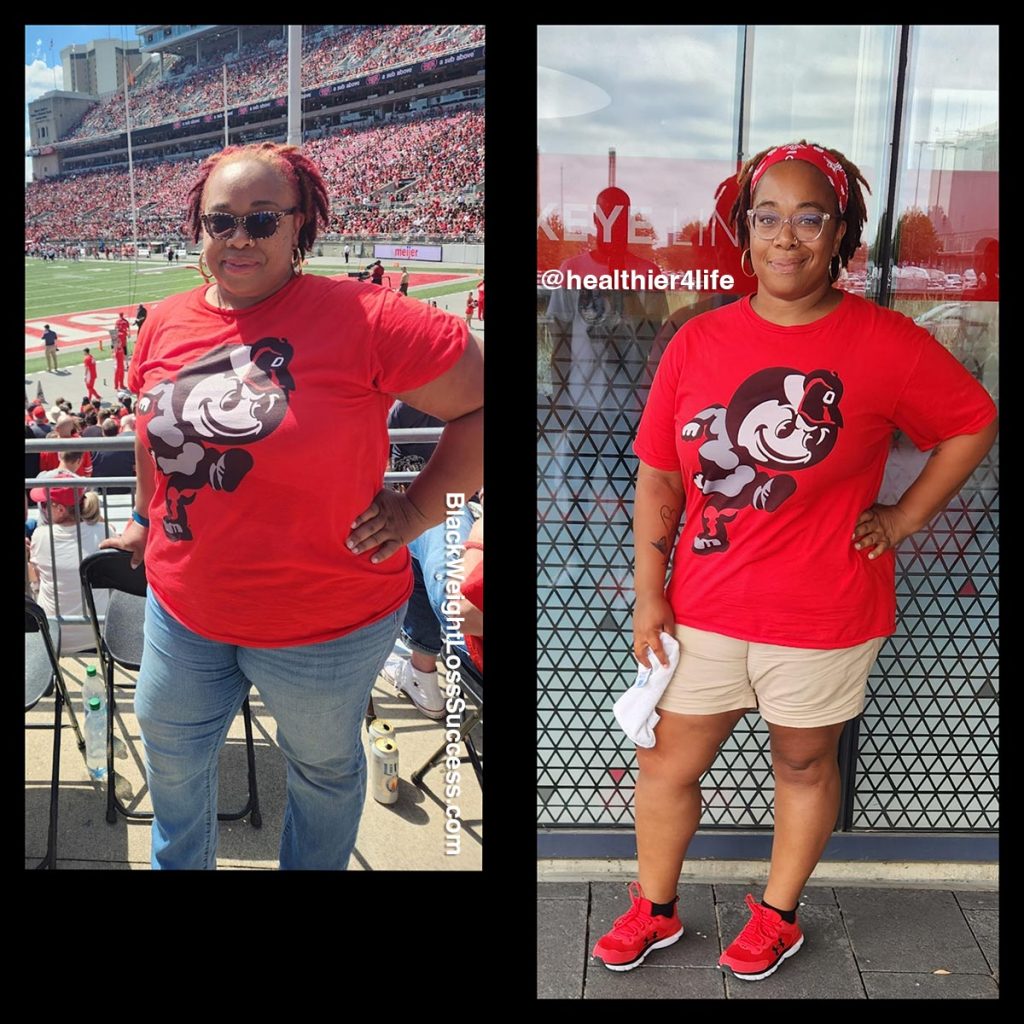 Dana lost 58 pounds - Black Weight Loss Success