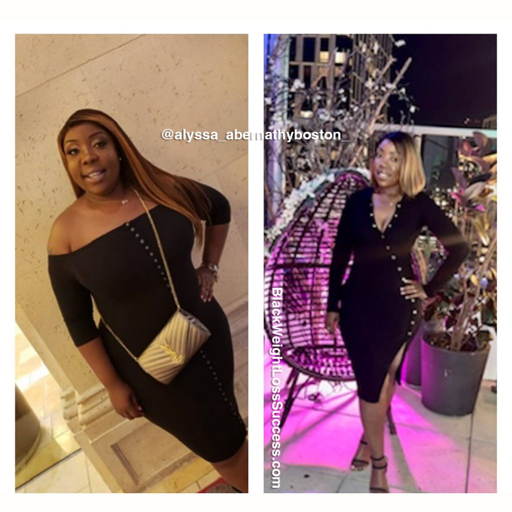 Alyssa lost 77 pounds - Black Weight Loss Success