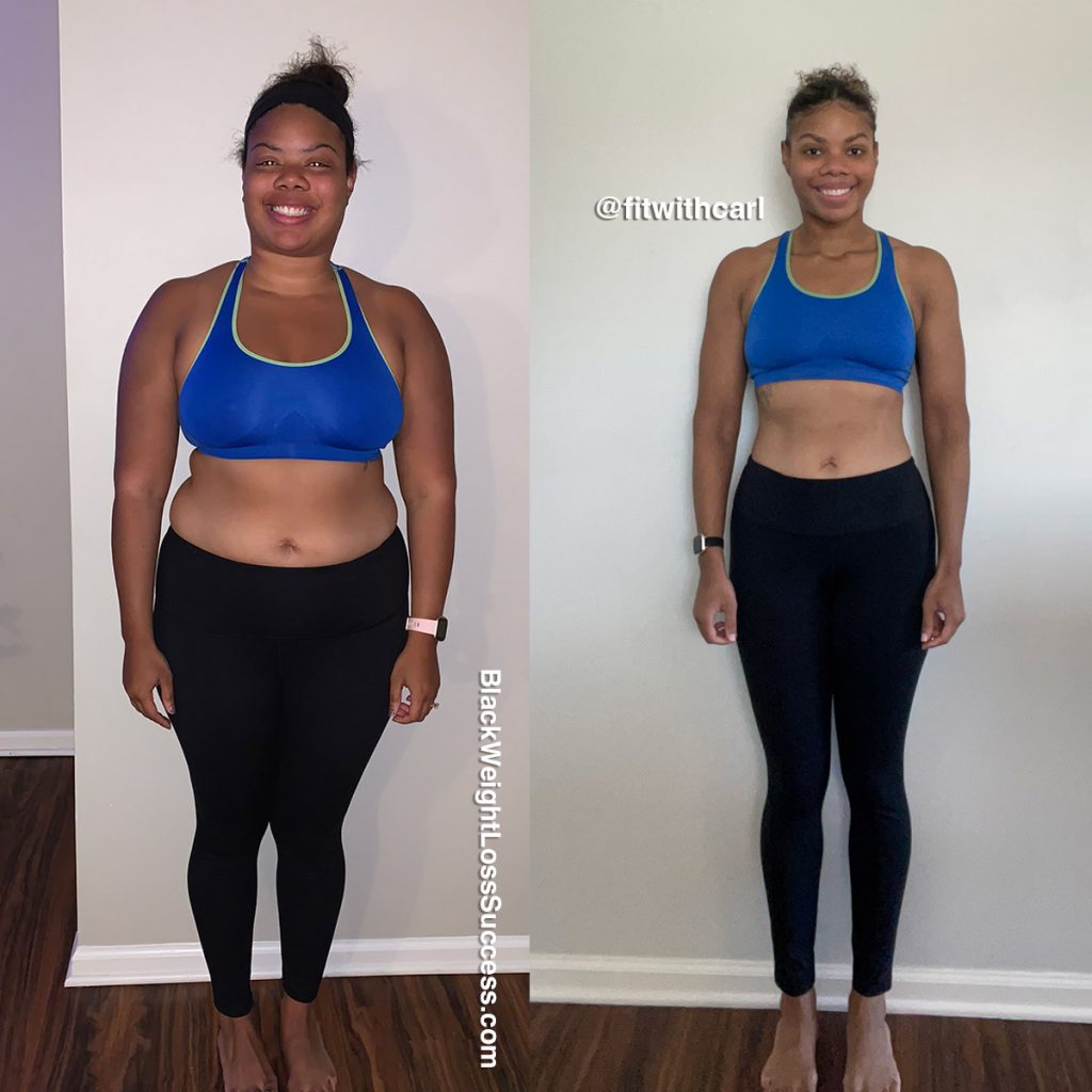 Carley lost 85 pounds - Black Weight Loss Success