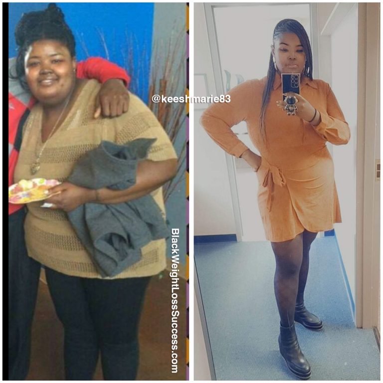 LaKesha lost 129 pounds - Black Weight Loss Success