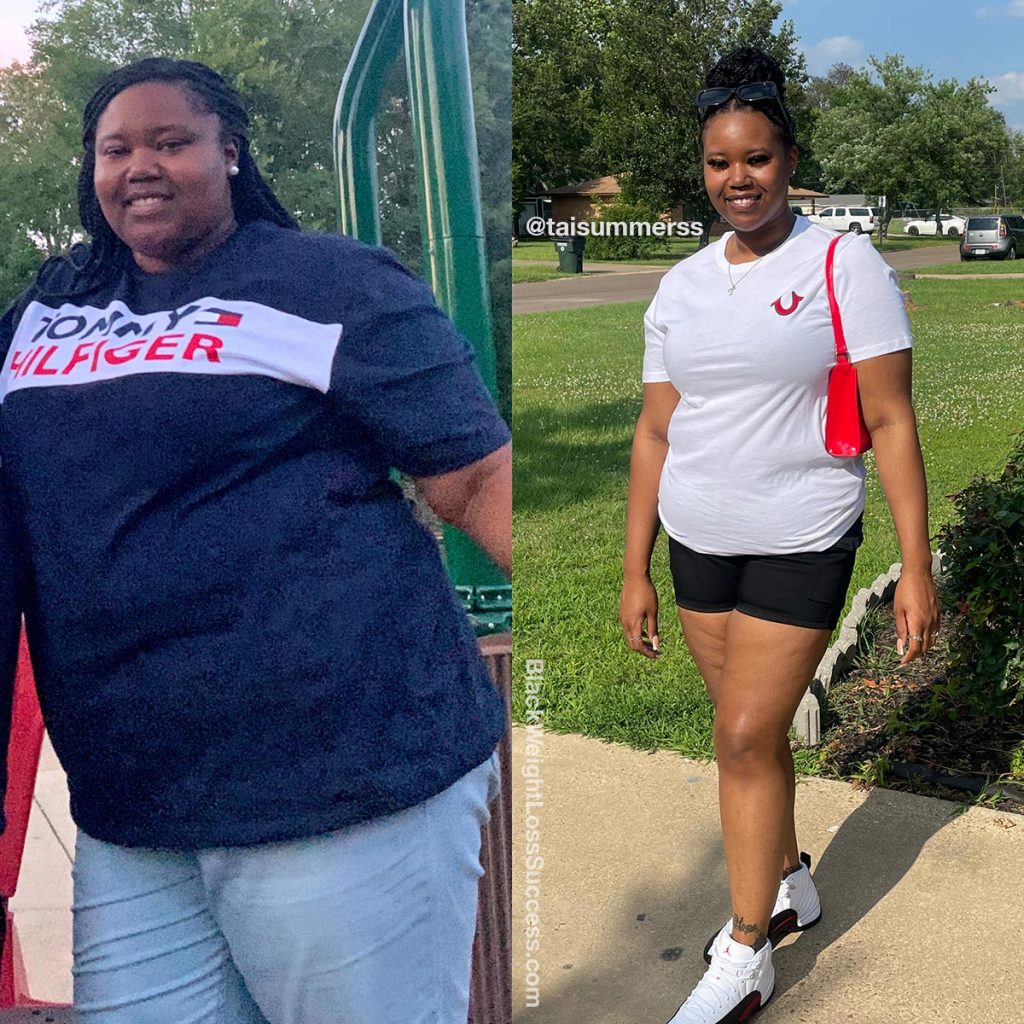 Tai lost 91 pounds - Black Weight Loss Success