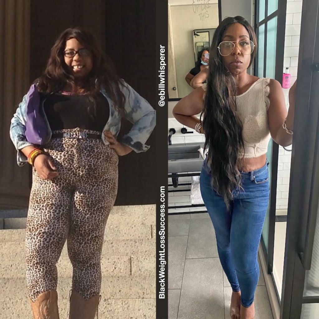 Inemesit lost 106 pounds - Black Weight Loss Success