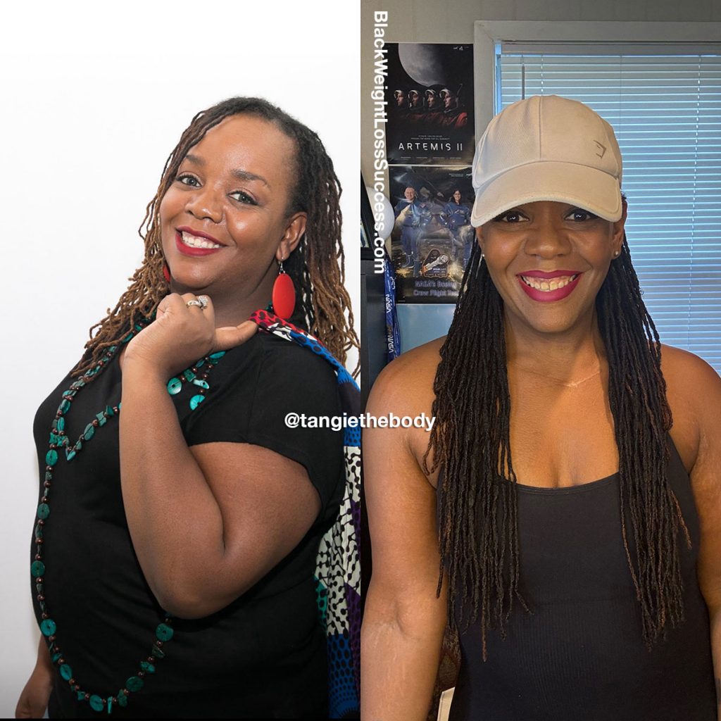 Tangie lost over 70 pounds - Black Weight Loss Success